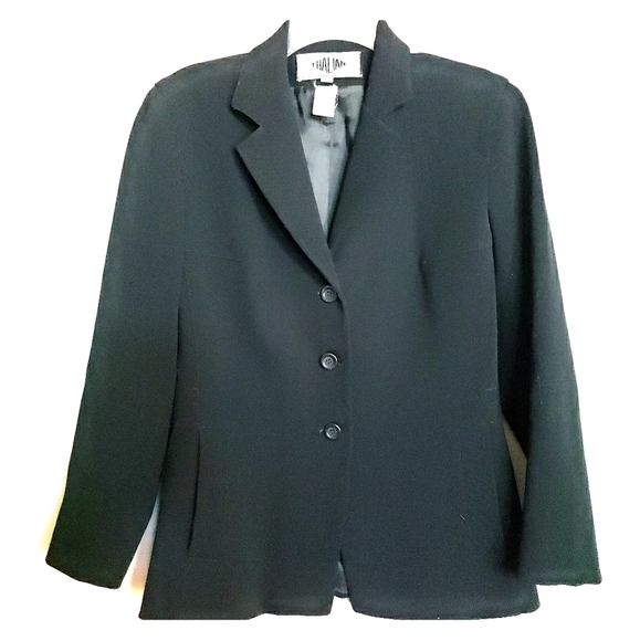 Thalian | Jackets & Coats | Thalian Black 3 Button Blazer With ...